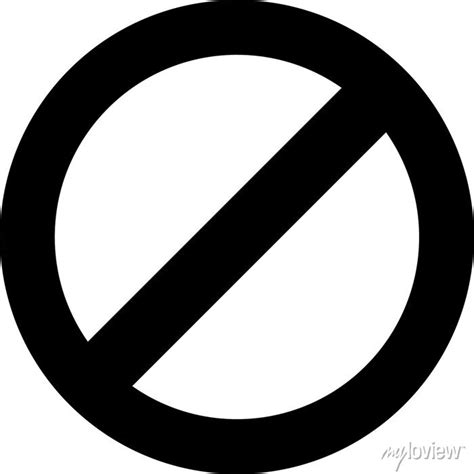 Prohibition Sign Clipart Design Illustration • Wall Stickers Warning