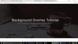 Cách sử dụng css để background image css opacity độ mờ đục nhạt cho