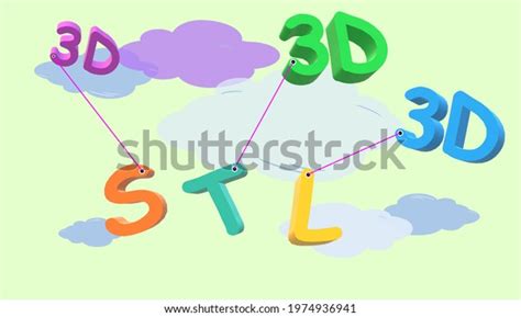 Stereolithography Rendering Software Acronym Stl Computing Stock
