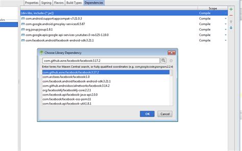 Android Studio 081 How To Use Facebook Sdk Stack Overflow