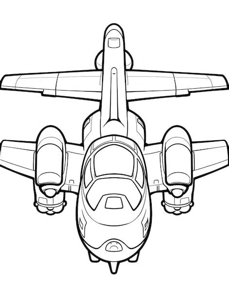 Premium Photo A Drawing Of A Small Airplane With Two Propellers And A