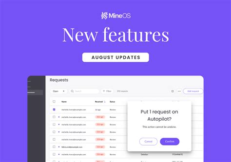 Mineos Product Feature Updates In August 2023 Mineos