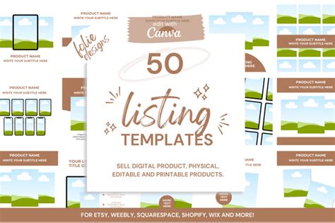 50 Etsy Digital Shop Templates Link Graphic By Foliedesign · Creative