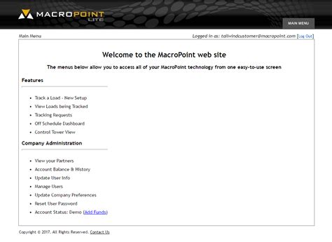 Macropoint Integration And Tracking