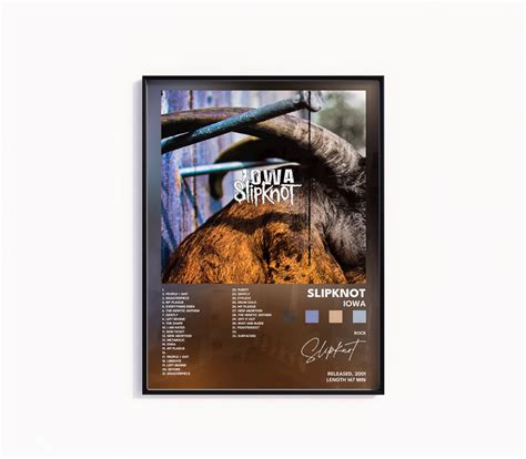 Slipknot Iwoa Album Poster Rapper Posters