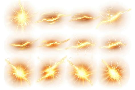 Premium Photo Lightning Effects For Design Projects Presentations