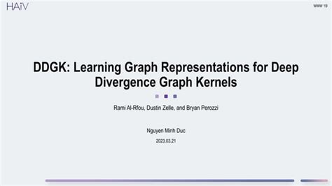 Ddgk Learning Graph Representations For Deep Divergence Graph Kernels