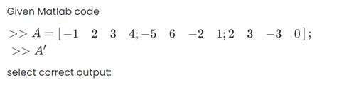 Given Matlab Code L A Ft Llllllllll 1 2 3 4 5 StudyX
