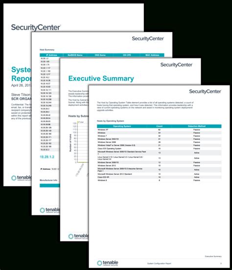 System Configuration Report Sc Report Template Tenable® Within Nessus Report Templates