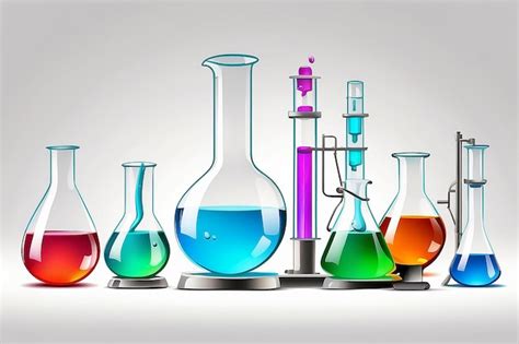 Premium Photo Fixed Laboratory Glassware On Support On Flask For