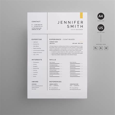 Resume Cv Artofit