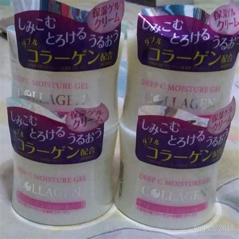 Daiso Japan Deep C Collagen Moisture Gel Cream Beauty Personal Care Face Face Care On Carousell