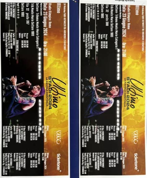 Biglietti Concerto Ultimo Stadi 2024 Stadio Olimpico Di Roma 23 Giugno