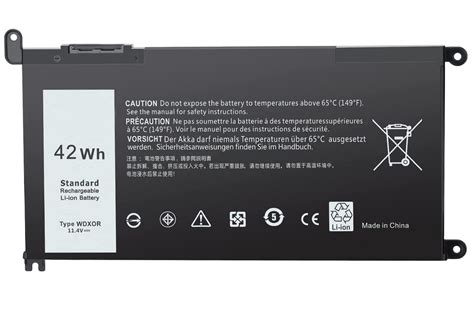 WDX0R Dell Inspiron 13 5368 15 5567 Battery ElectroBit SA
