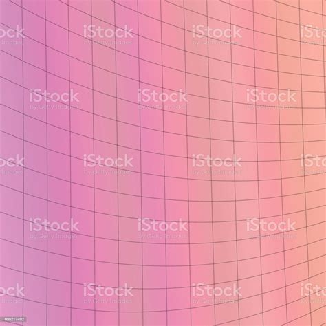 Abstract Modern Grid Background Vector Design From Curved Angular Stripes Stock Illustration