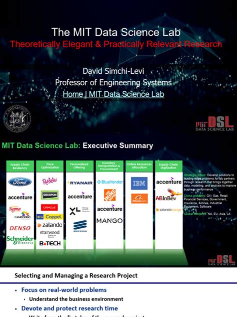 Mit Data Science Lab Pdf Supply Chain Data Science