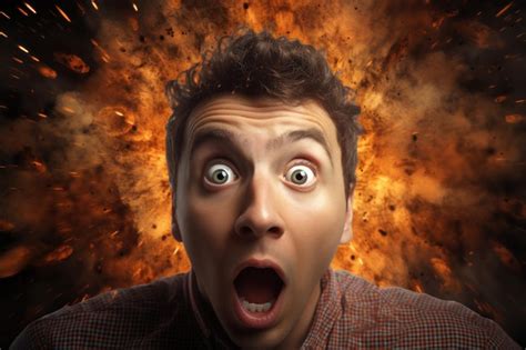 Premium Ai Image A Man With His Mouth Open