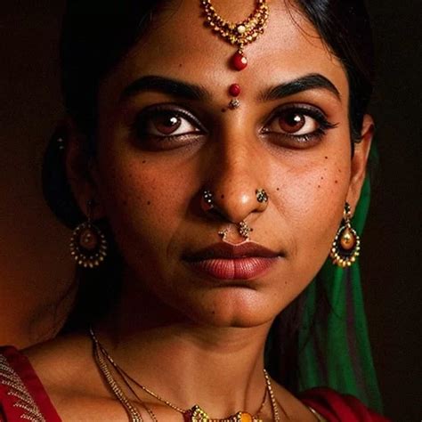 Indian Stepmom In Saree With And Mole Above Lip And Below Nose Free