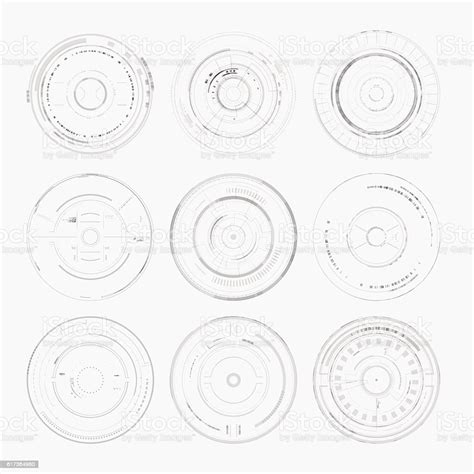 Sci Fi Futuristic User Interface Stock Illustration Download Image