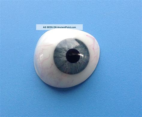 Vintage Antique Human Prosthetic Glass Eye Military Medical