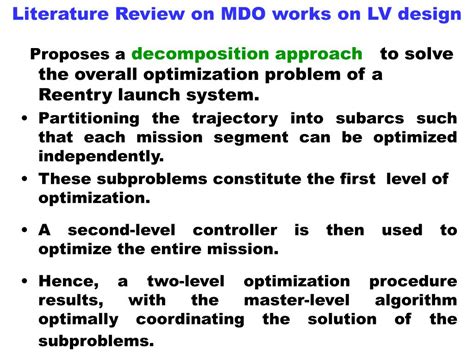 ppt multi disciplinary design optimisation strategy in multi stage