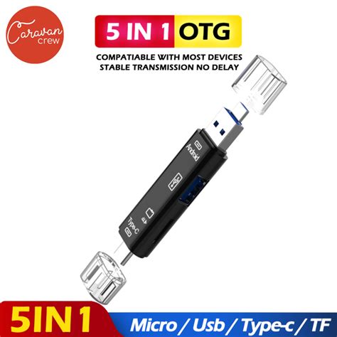 7 Caravan Crew 5in1 Otg Card Reader Usb 20 Micro Usb Tf Sd Type