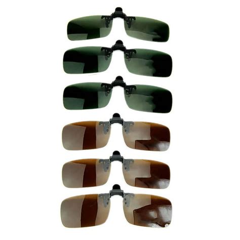 Waroomhouse Polarized Lens Anti Glare Uv Block Clip On Flip Up