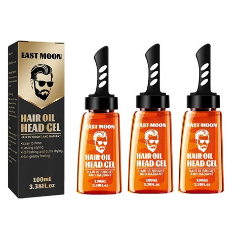 Xerdsx 2 In 1 Men Hair Styling Gel With Comb Hair Wax Gel Hair Oil