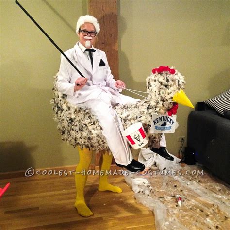 Cool Illusion Costume The Kfc Colonel Goes To The Races
