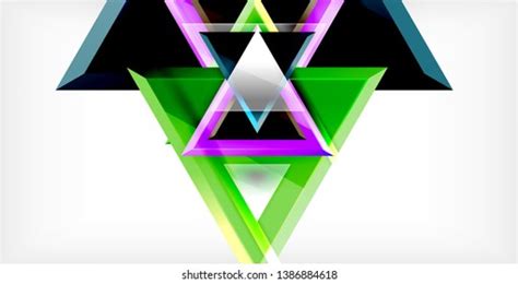 Dynamic Triangle Composition Abstract Background Vector Stock Vector Royalty Free 1386884618