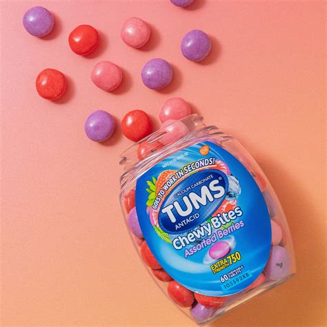 Fsa Eligible Tums Chewy Bites Extra Strength Antacid Chewable Tablets