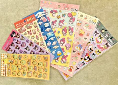 SANRIO STICKERS DAISO Cinamoroll My Melody Kuromi Pompompurin Etc New PicClick AU