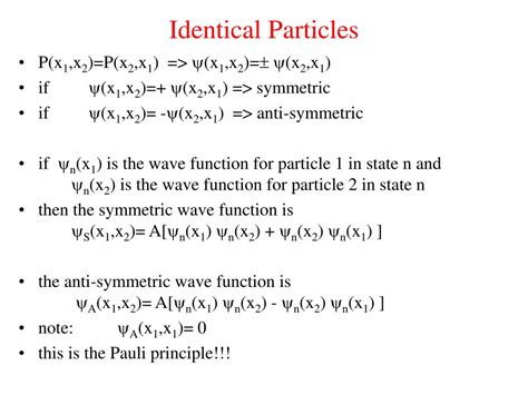 Ppt Identical Particles Powerpoint Presentation Free Download Id 3225469