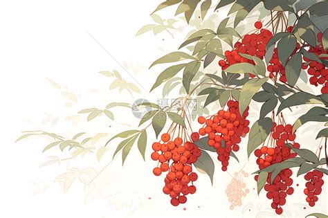 红色浆果插画图片下载 正版图片601024940 摄图网