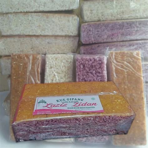 Jual Kue Gipang Lapis Kacang Manis Kenyal Khas Banten Shopee Indonesia