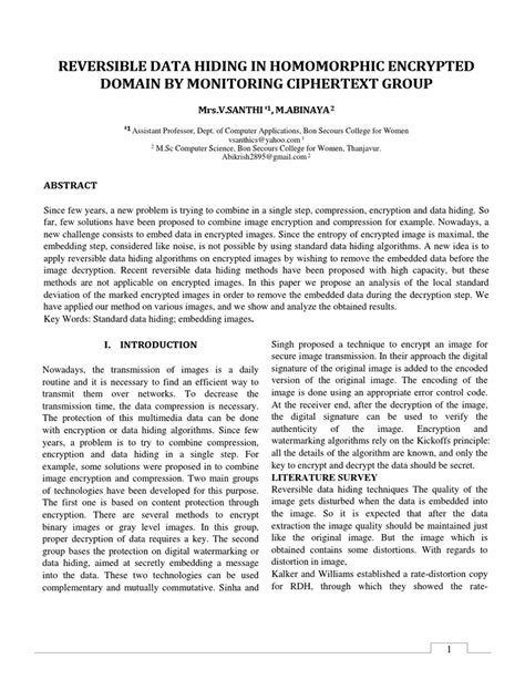 Reversible Data Hiding In Homomorphic Encrypted Domain By Monitoring