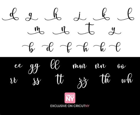 Best Cricut Font With Long Tail Letters Cricutny