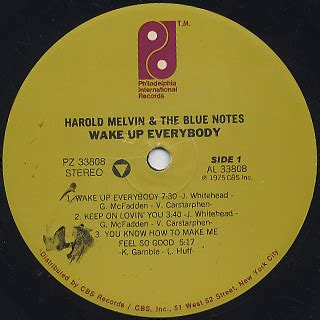 Harold Melvin And The Blue Notes Wake Up Everybody Lp Philadelphia