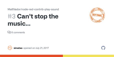 Can T Stop The Music Issue 3 MattVador Node Red Contrib Play