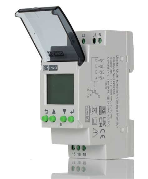 RS PRO RS PRO Phase Voltage Monitoring Relay Phase SPDT DIN Rail RS