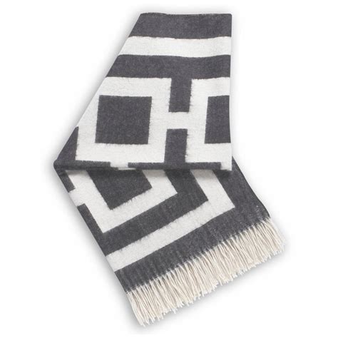 Jonathan Adler Nixon Alpaca Throw Blanket Paynes Gray