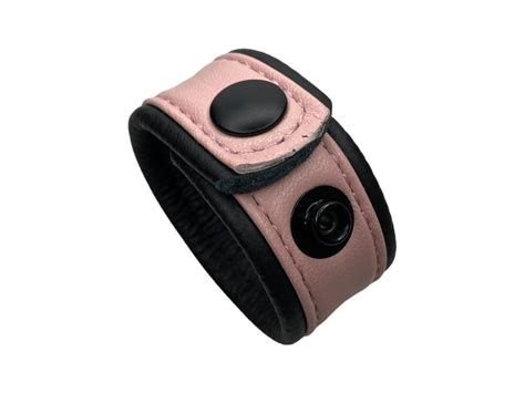 Leather Ball Stretcher With D Ring 1 Handmade Premium Pink And Black