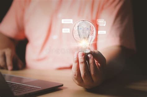 Ai Technology Artificial Intelligence Man Using Technology Smart Robot Ai Artificial