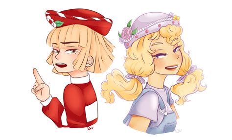 Peppermint Fizz And Angel Cake Strawberry Shortcake And 1 More Drawn