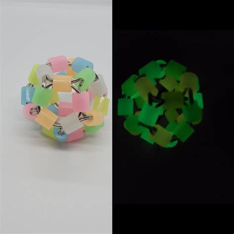 Glow In The Dark Dodecagon Finger Fidget D12 Shaped Fidget Etsy