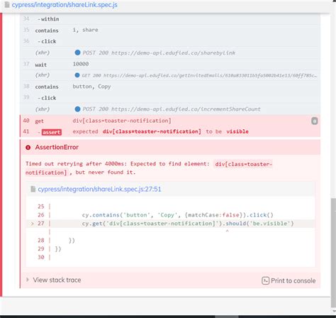 Cypress Unable To Achieve Expected Result When Clicking Copy Button Stack Overflow