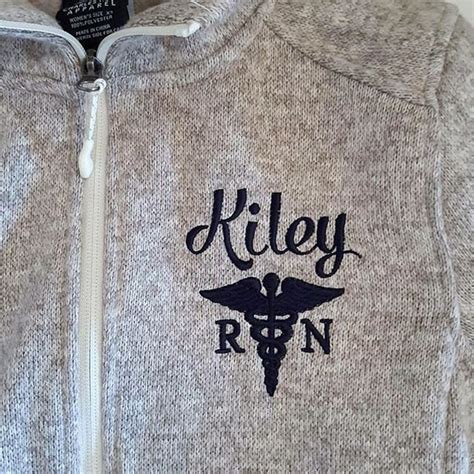 Personalized Nurse Jacket Embroidered Rn Jacket Medical Etsy