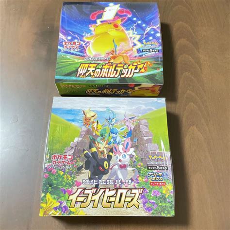 42％割引ブルー系【即納and大特価】 イーブイヒーローズ 1box 仰天のボルテッカー 35パック ポケモンカードゲーム トレーディングカード