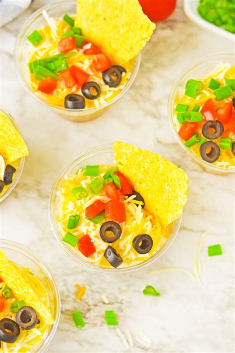 7 Layer Dip Cups Planning Inspired