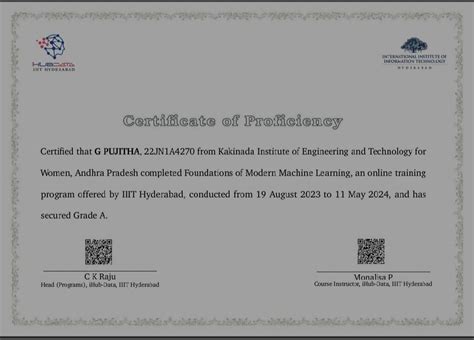 pujitha gorre on linkedin machinelearning ck iiithyderabad